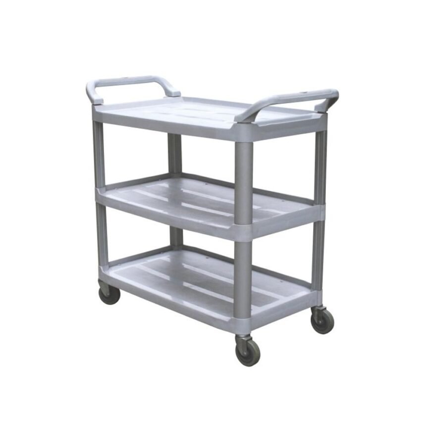 Plastic Service Trolley - BEIGE | Masterful (L.L.C)